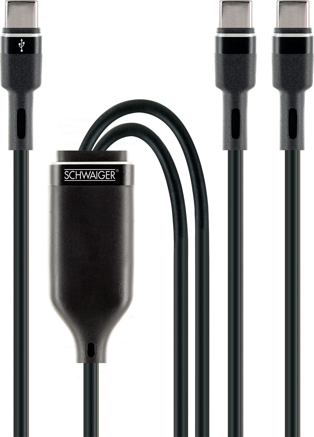 Split-Kabel USB-C auf USB-C 1,5 m — Schwaiger GmbH